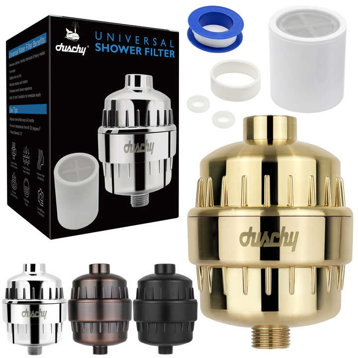 Advanced Shower Water Filters - Duschy 25, 20, 15 Stages