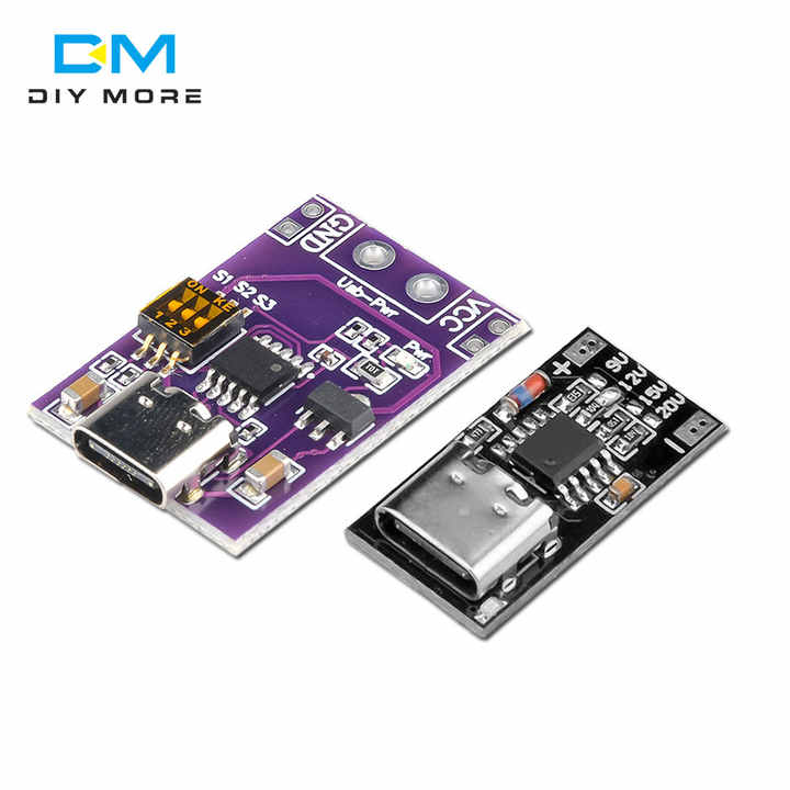Type-C QC AFC PD2.0 PD3.0 to DC Spoof Scam Fast Charge Trigger Polling Detector USB-PD Notebook ...
