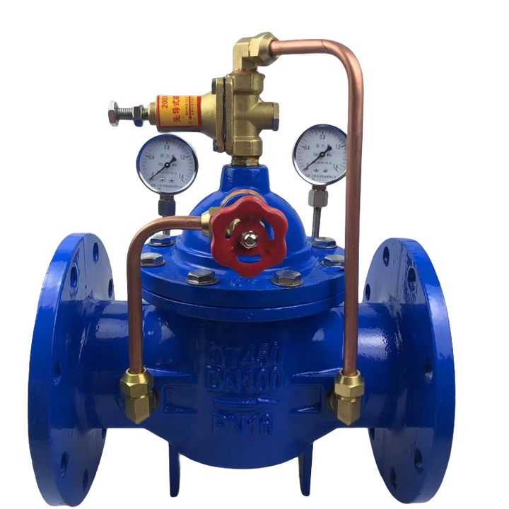 DN150-250 Pilot-operated Tap Water Pressure Reducing Valve Adjustable ...