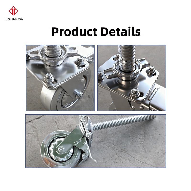 Portable Adjustable Metal Caster Wheel for Mobile Scaffolding Layer ...