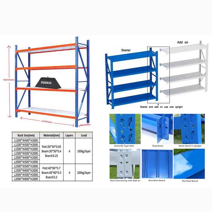 Heavy Duty Industrial Long Span Shelving - TOPEASY INDUSTRY