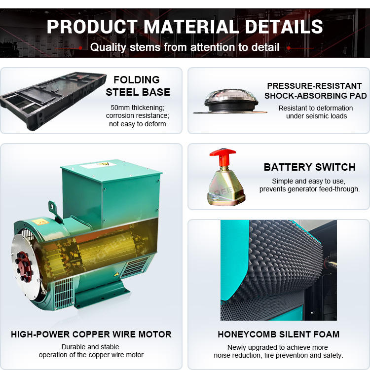 For 60HZ 800KVA 1000KW Industrial Diesel Generator 24V Copper ...