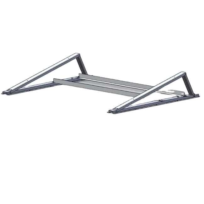 Non penetrating Ballast Racking Flat Roof Solar Panel Racks System East ...