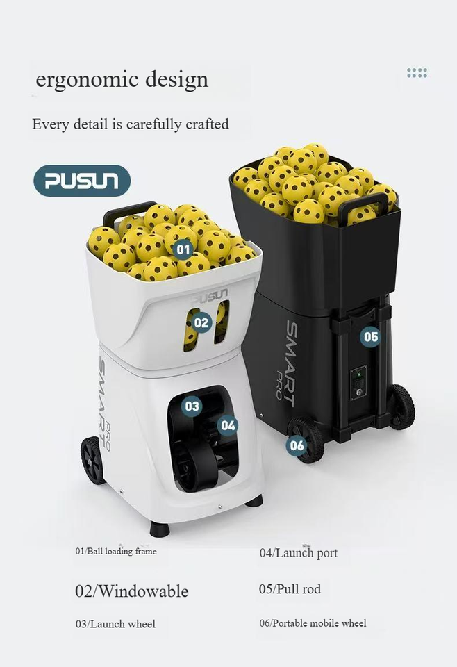 Pusun PP-Smart-Pro Pickleball Serve Machine Automatic Training Device ...