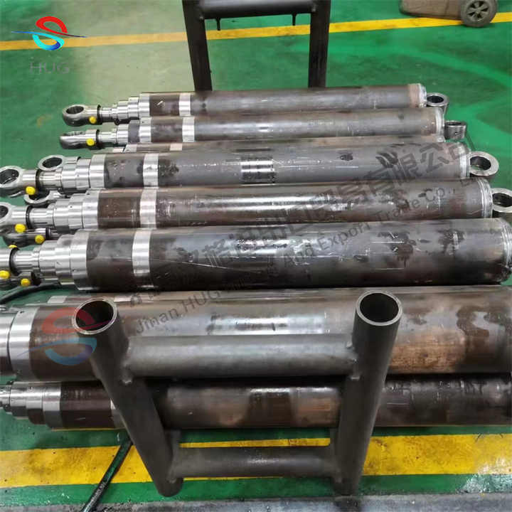 Industrial Long Stroke Hydraulic Lift Cylinder 50 Ton Load Capacity ...