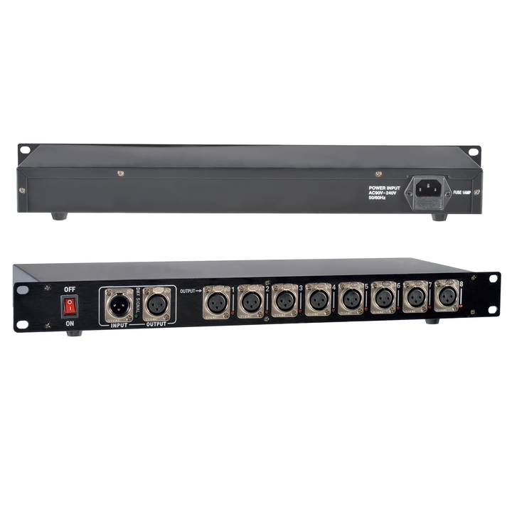 8way Light Controller DMX Splitter Dmx signal Distributor Stage Light ...