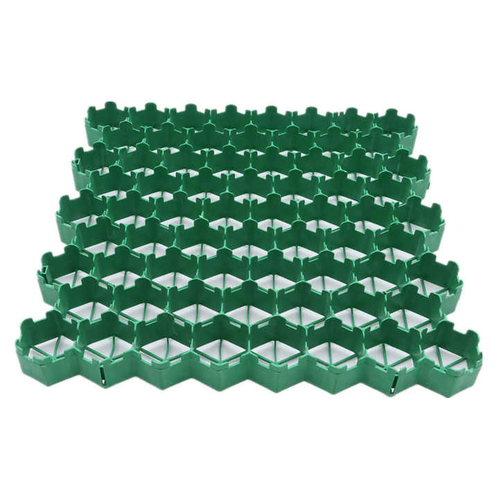 HDPE Honeycomb Plastic Grass Paver Grid Driveway Mat Grass Planting ...