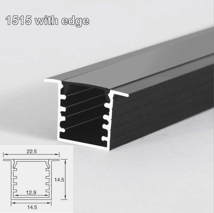 led black embedded linear light aluminum groove cabinet living room ...