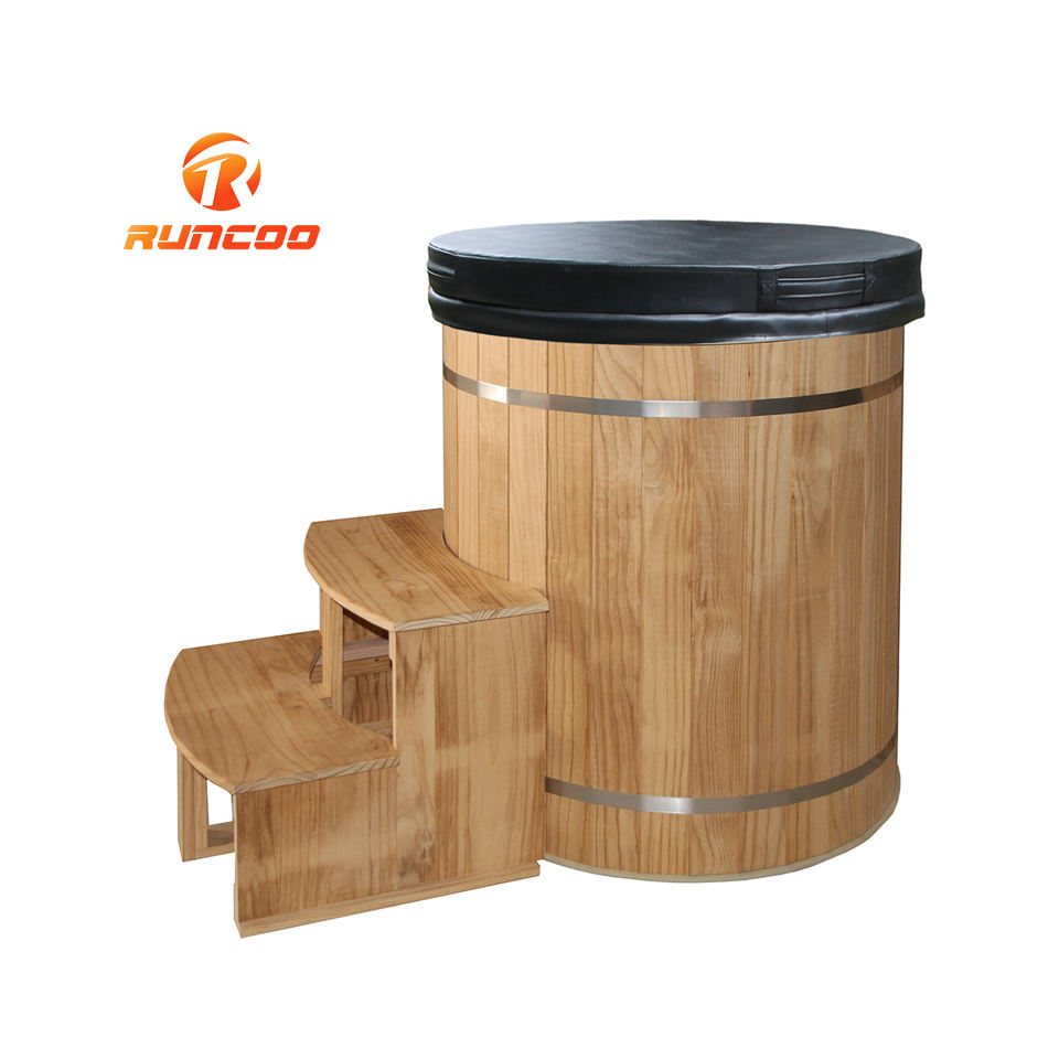 Therapy Barrel Stainless Steel Red Cedar Ice Bath Barrel Wood With ...