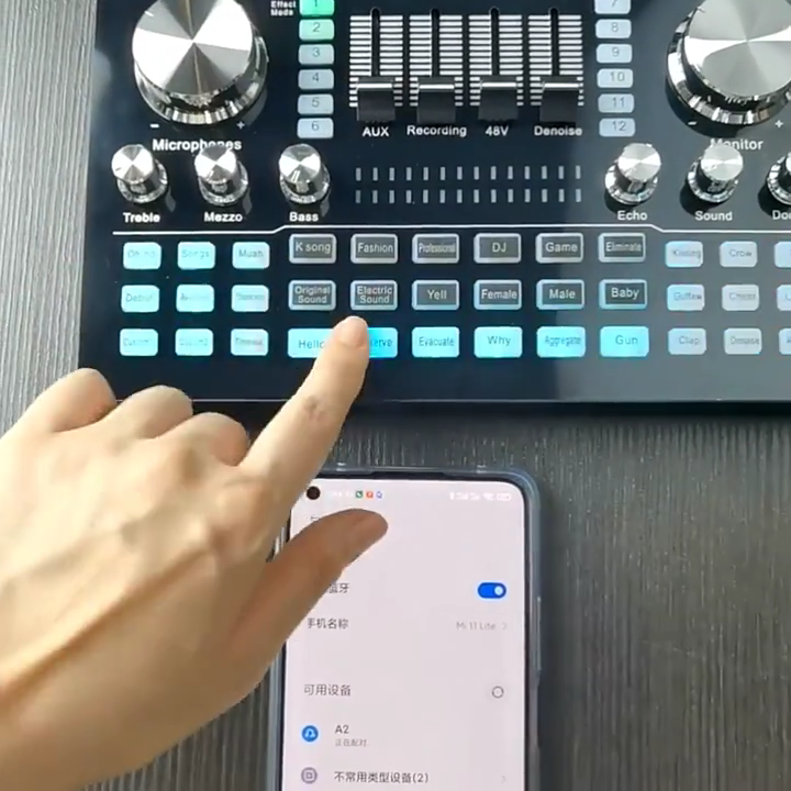 A2 Sound Card - Multi-Channel Mixing & Streaming Equipment