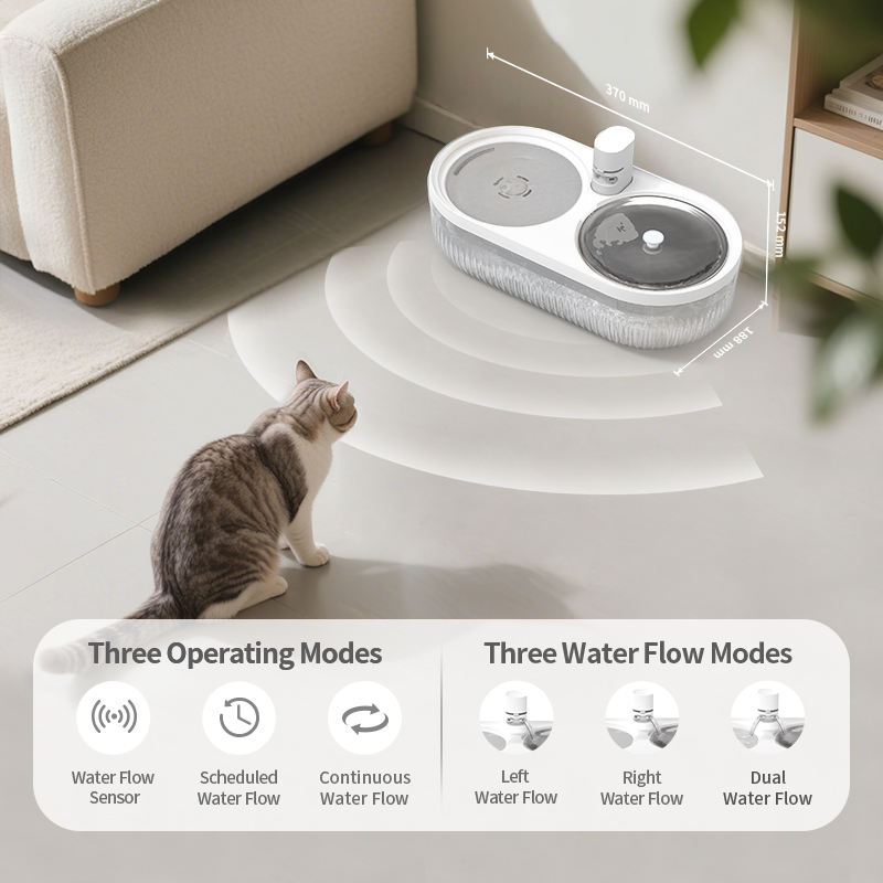 Electric Automatic Cat Water Dispenser Smart Pet Water Fountain with ...