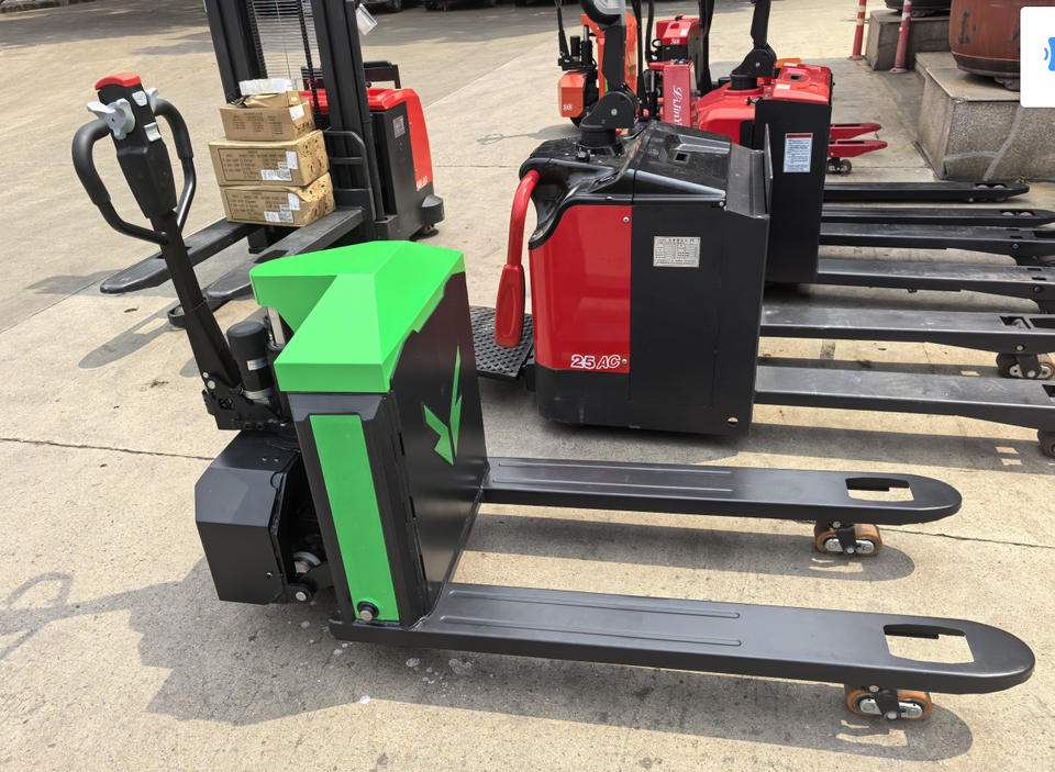 3000KG Electric Pallet Truck Off Road Pallet Jack Lead Acid All Terrain ...