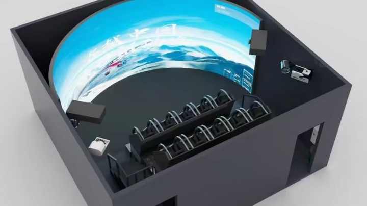 Flying Dome Cinema 7D Theater - 360 Degree VR Experience