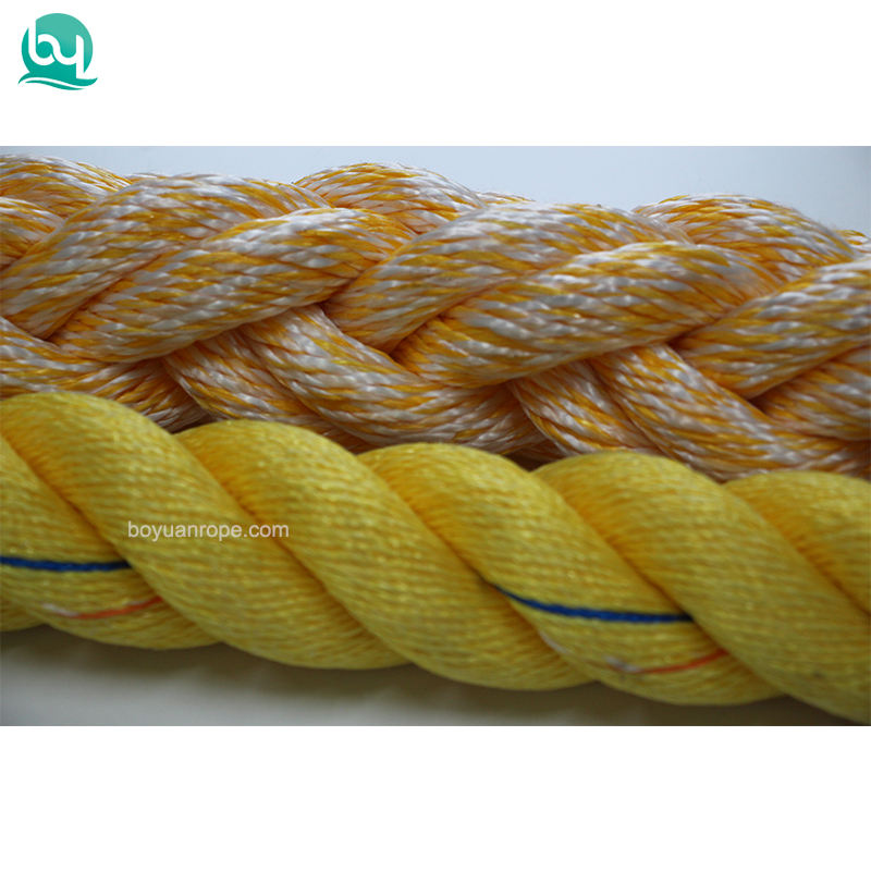 High Quality Poly Mix Mooring Rope 8-strand 60mm 64mm 68mm Polyester ...