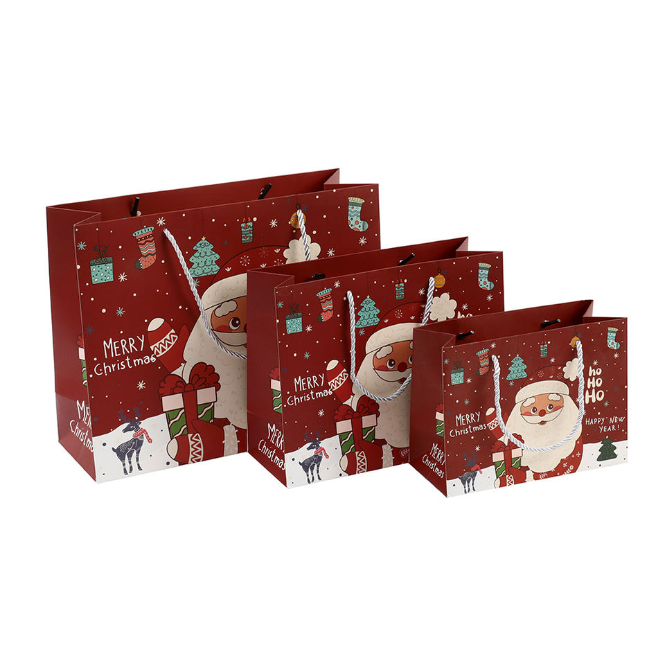 Custom Size Design Paperboard Foldable Packing Bags Screen Printing ...