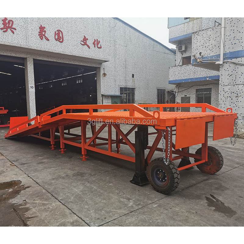 Movable Forklift Vehicles Loading Goods Ramp Hydraulic Yard Ramp for ...