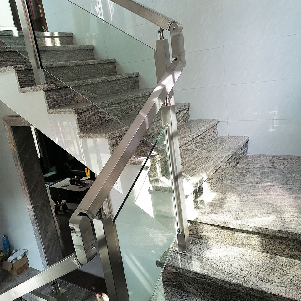 Minimalist Stainless Steel & PVC Profile Channel Glass Balustrade Stair ...