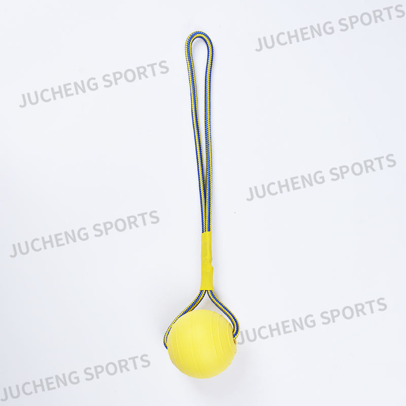 Durable 8CM Natural Training Pet Ball with Round Rope Eco-Friendly EVA ...