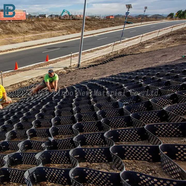 HDPE Geocell PP Material Outdoor River Slope Reinforcement Roadbed ...