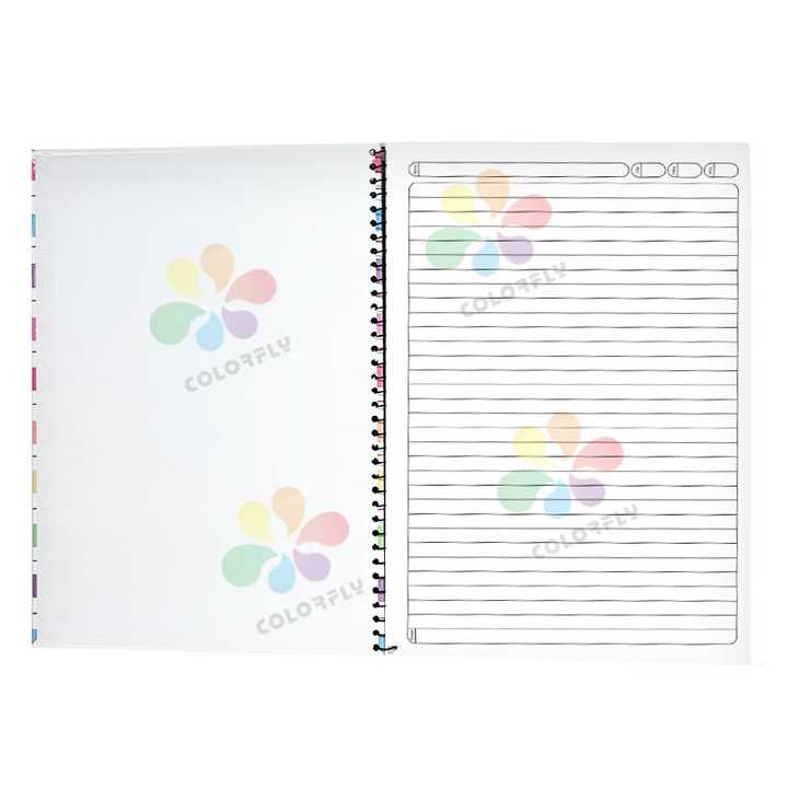New Design A4 Spiral Notebook 400 Pages Hard Cover A4 Custom Cover ...