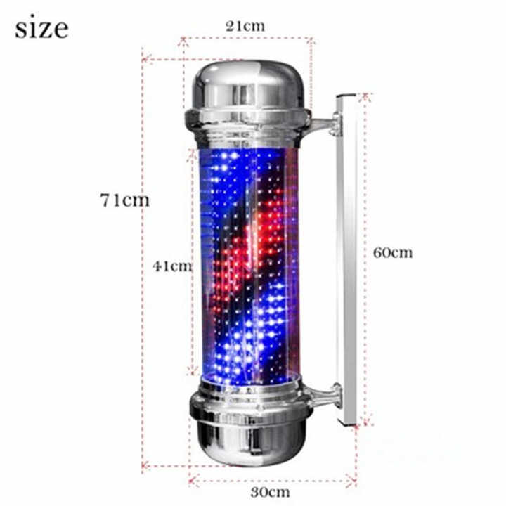 Popular Outdoor Barber Pole Light Large Led Barber Shop Sign Rotating ...