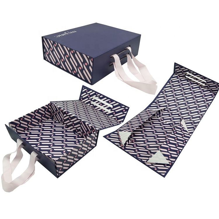 Wholesale Custom Brand Print Luxury Folding Hard Paper Handle Magnetic ...
