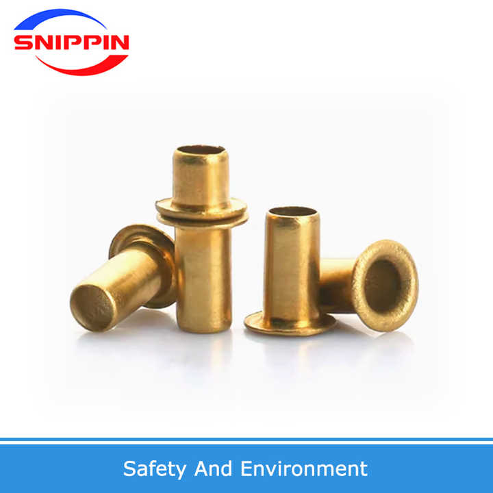 Brass Eyelet Hollow Tubular Rivets Through Nuts Hole Grommets M1.3 M1.5 ...