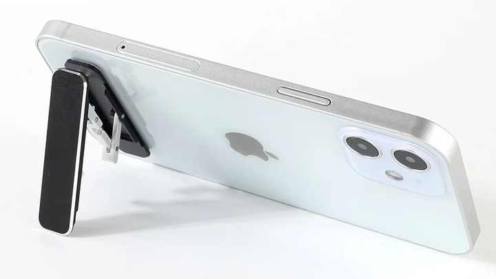 Folding Mini Metal Phone Holder Alloy Foldable Desktop Stand 360 ...