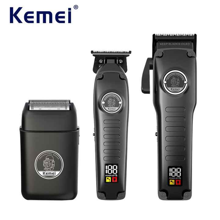 New Design 3 In 1 Hair Clippers Electric Shaver 3 Pieces Hair Trimmer ...