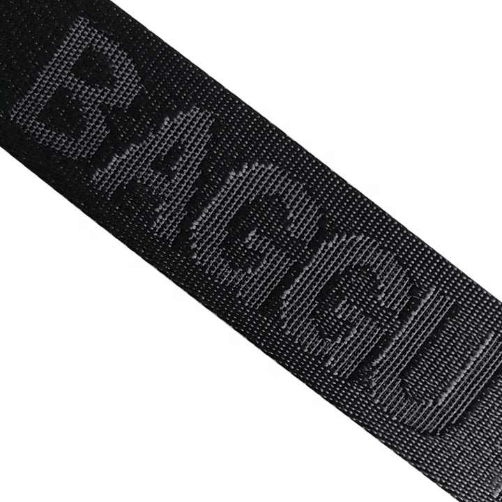 Custom Jacquard Logo Nylon Webbing Strap for Backpacks - Recycled, High ...