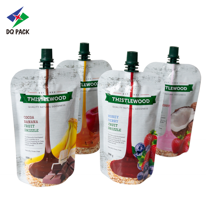 DQ PACK Reusable Juice Jam Stand up Spout Pouch Doypack Bag for Food ...