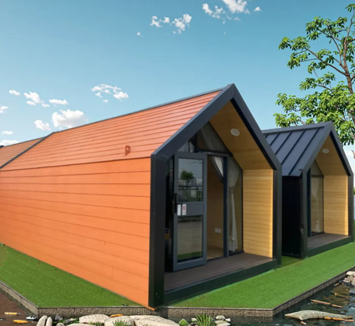 Modern Steel Container House with Irregular Shape for Hotels ...