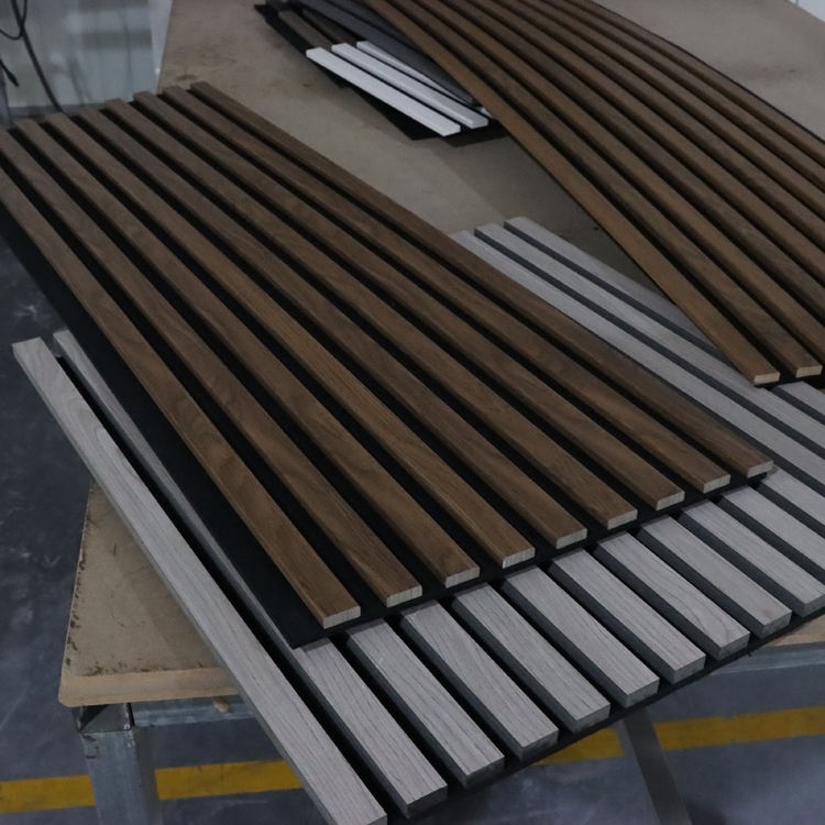Modern Akupanel Wood Slat Acoustic Wall Panel Sound-absorbing MDF ...