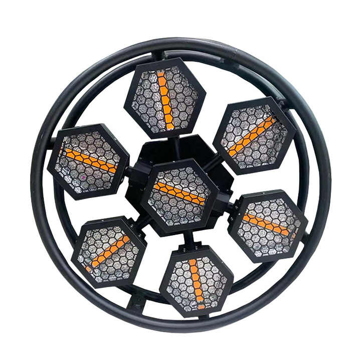 7 LED Retro Background Pixel Stage Lighting DMX512 Control Moving Light ...