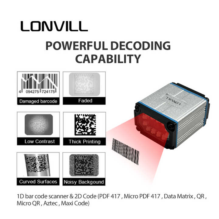 LONVILL DM Sorting Center Automated Barcode Data Matrix Wired Fixed ...