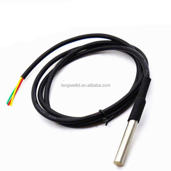 DS18B20 waterproof temperature sensor Stainless steel package 1m 3m 5m ...