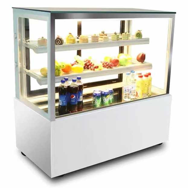 Air Cooling Vertical Counter Cake Display Fridge Chiller