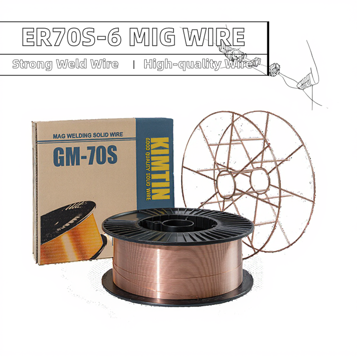Solid Carbon Steel MIG Electrode ER70S-6 CO2 Gas Protected Welding Wire ...