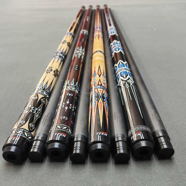 Good Quality Yfen Member Cue Pure Carbon Cue Weight19- 20 OZ Carbon ...