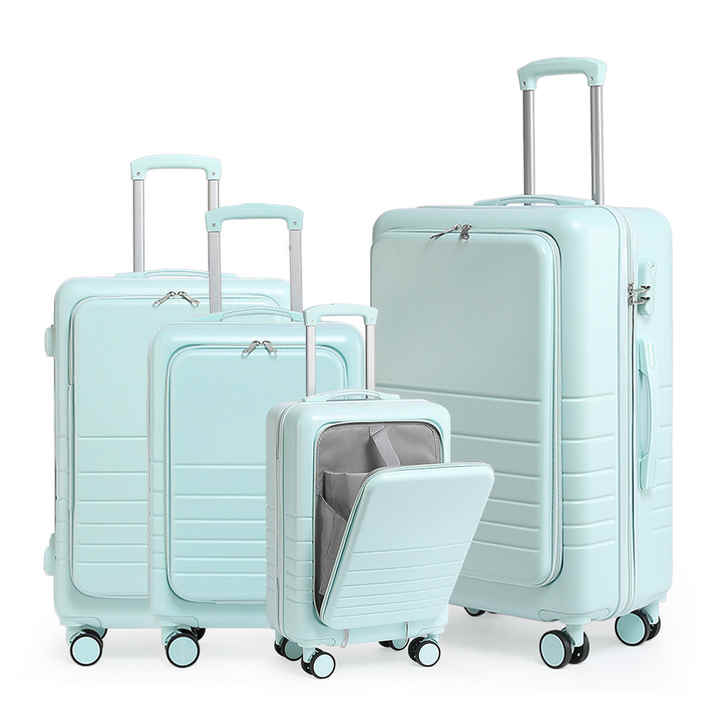Wholesale Front Open Trolley Luggage 6pcs Set - Fashionable & Functional