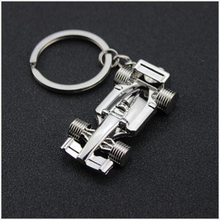 2024 F1 All-wheel Car Key Chain Personalized Zinc Alloy Silver Die ...