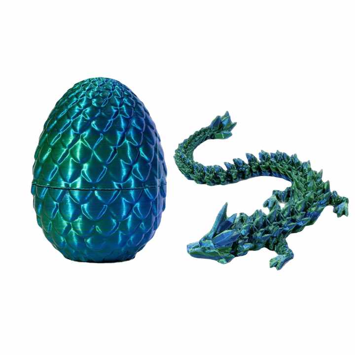 Custom 3D Printed Dragon Egg Toys for Easter Decorations