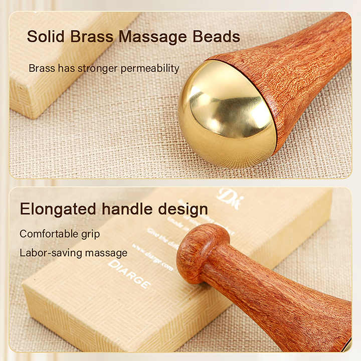 2025 Popular Kansa Wand Face and Foot Massager Copper Gua Sha Ayurvedic ...