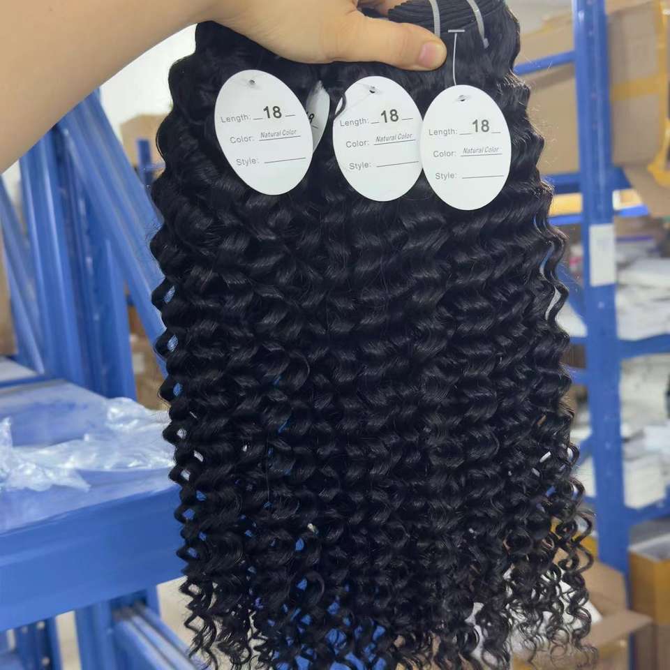 Burmese Curly Hair Bundles Popular Kinky Curly Deep Wave Water Wave ...