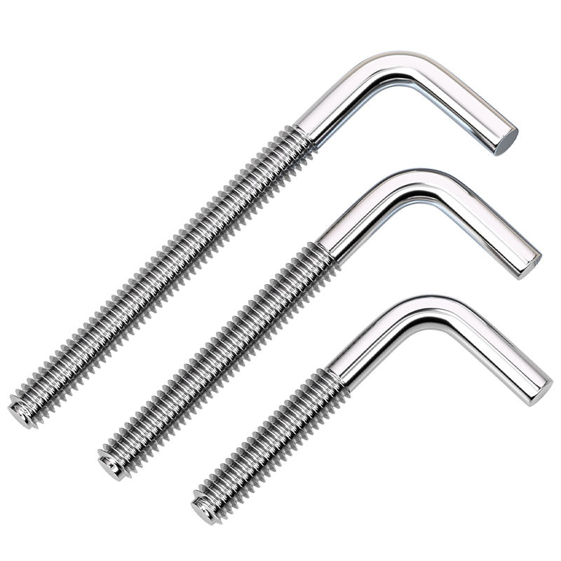 304 316 Stainless Steel Threaded L Shape Type Hook Hold-down Bolts L ...