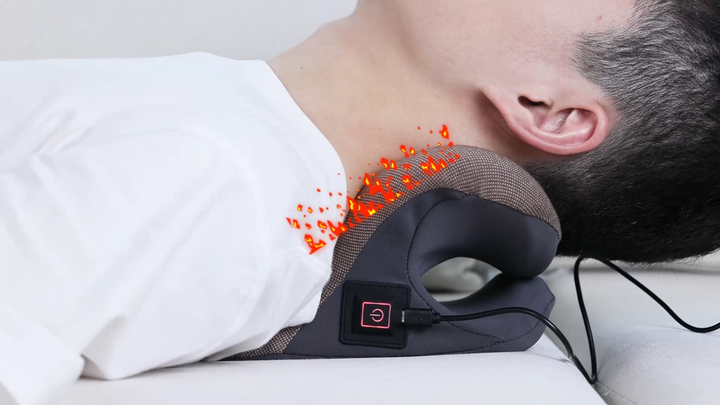 Neck Pumper Relax Stretcher Us Heat Pad,Cervical Traction Device Spine ...