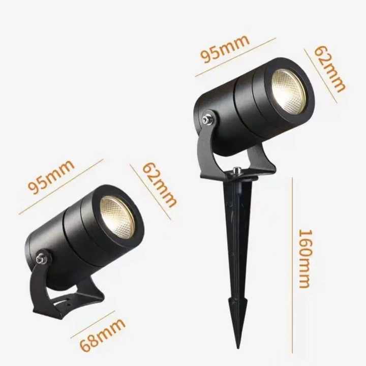 Outdoor Waterproof Garden Spotlight LED Spike Light 7W AC220V AC110V ...