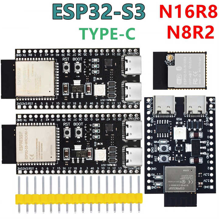 Esp32 S3 Devkitc 1 Esp32 S3 Wifi Bluetooth Compatible Ble 50 Mesh Development Board Esp32
