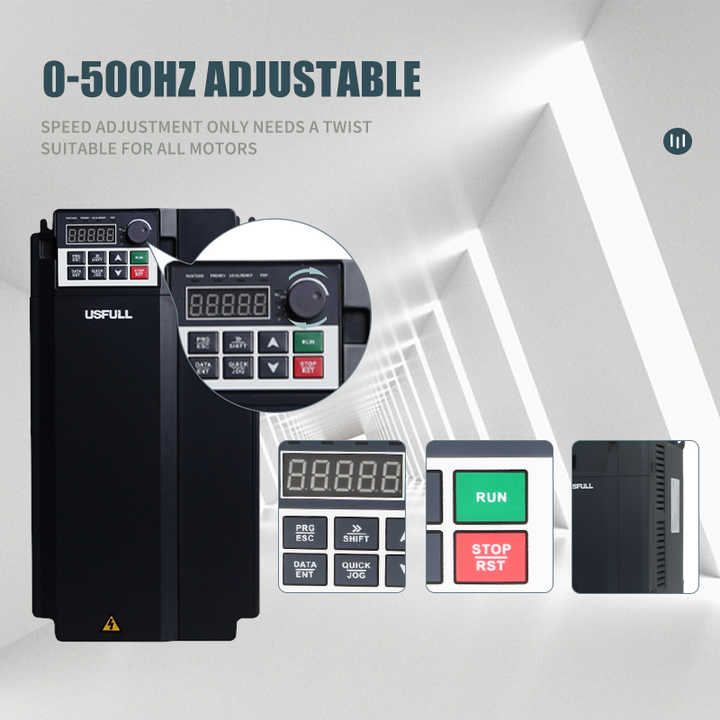 USFULL Frequency Inverter Variable Frequency Drive Frequency Converter for AC Motor Vfd Drive 0. ...
