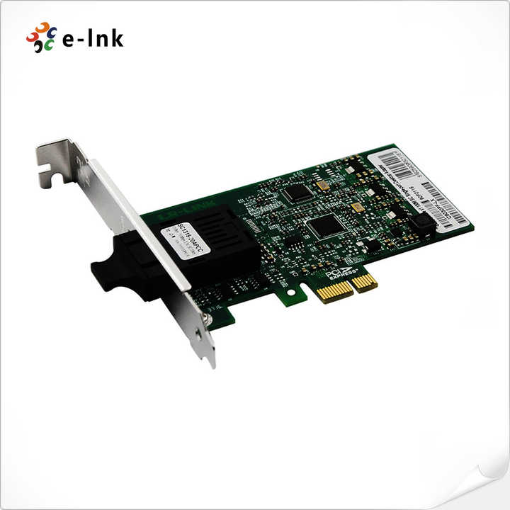 100Mbps Ethernet Fiber PCIe LAN Card for Server Use (Intel 82574 Based ...